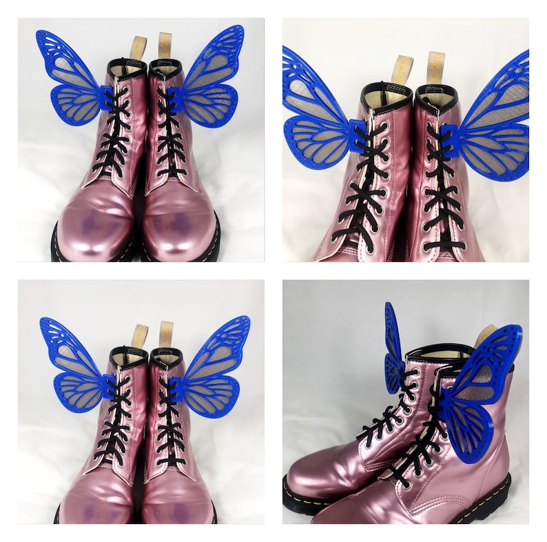 Custom 3D Butterfly Wings for Shoes Boots Roller Skates Costume ...