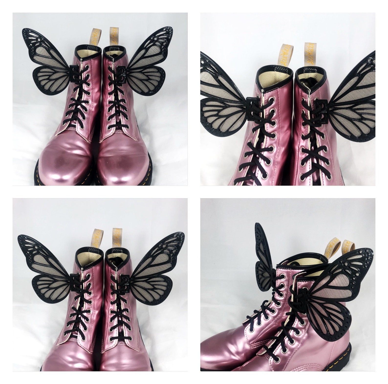 Custom 3D Butterfly Wings for Shoes Boots Roller Skates Costume ...