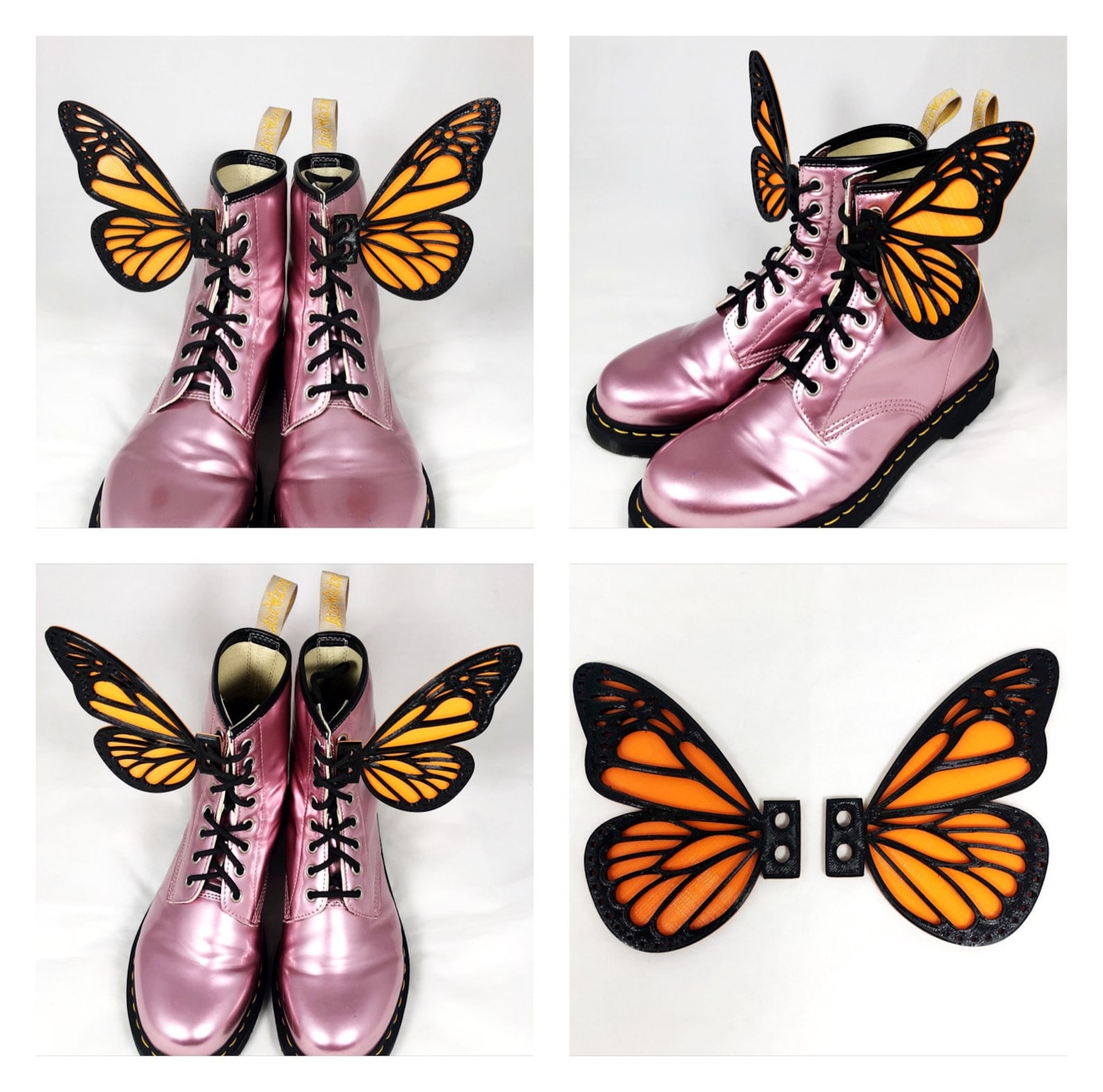 Custom 3D Butterfly Wings for Shoes Boots Roller Skates - Etsy