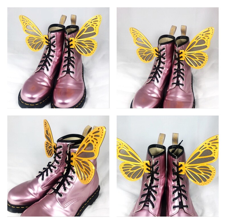 Custom 3D Butterfly Wings for Shoes Boots Roller Skates Costume ...