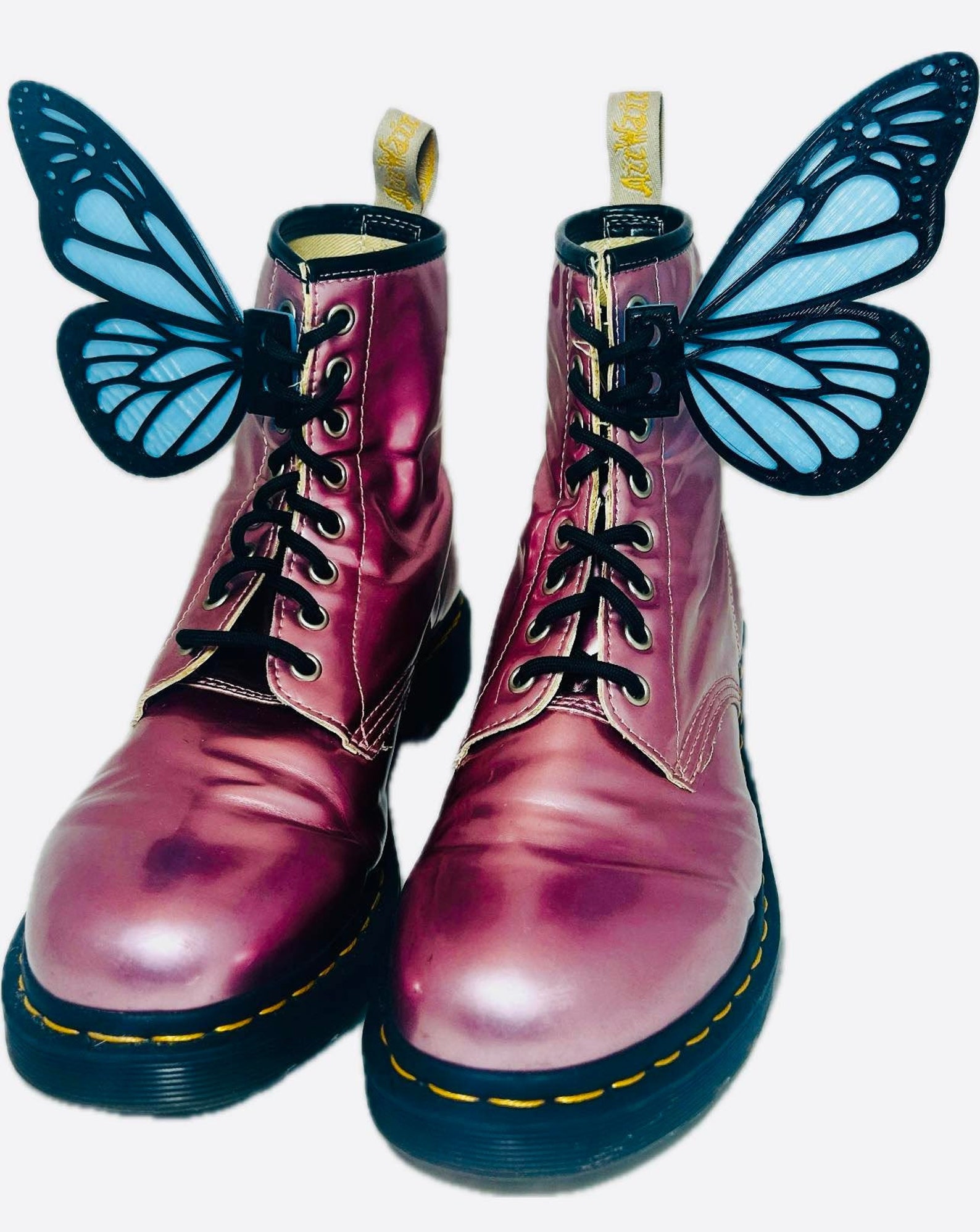Custom 3D Butterfly Wings for Shoes Boots Roller Skates Costume ...