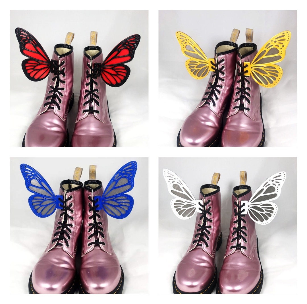 Custom 3D Butterfly Wings for Shoes Boots Roller Skates Costume ...