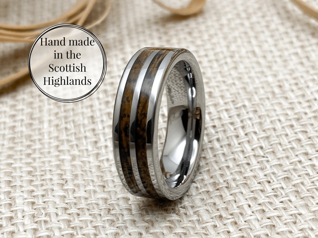 Lagavulin, Buffalo Trace & More, Tungsten 6mm Double Oak, Your Choice ...