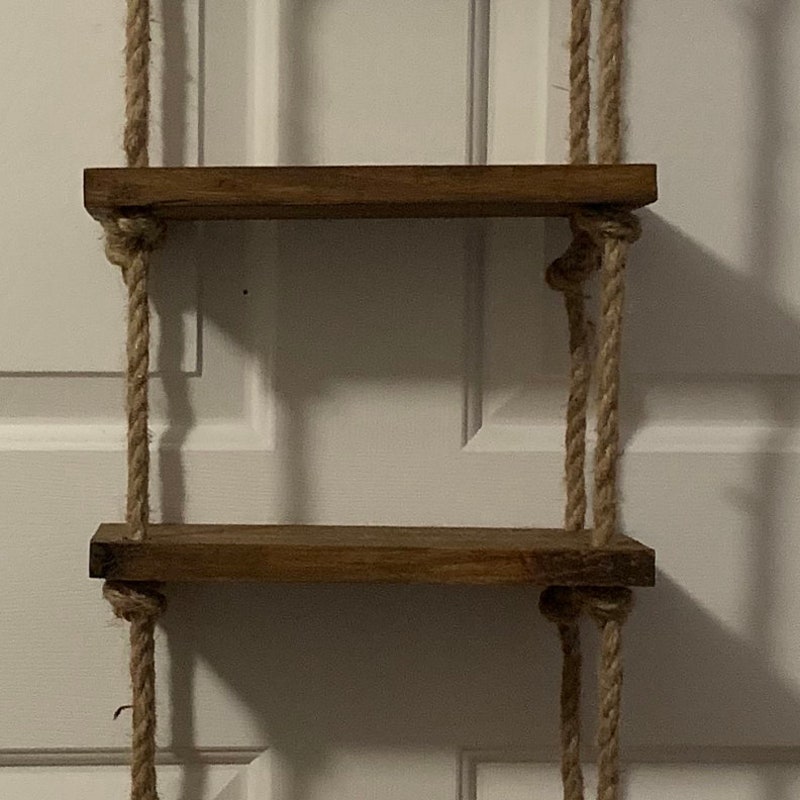 Hanging Rope Shelf - Etsy