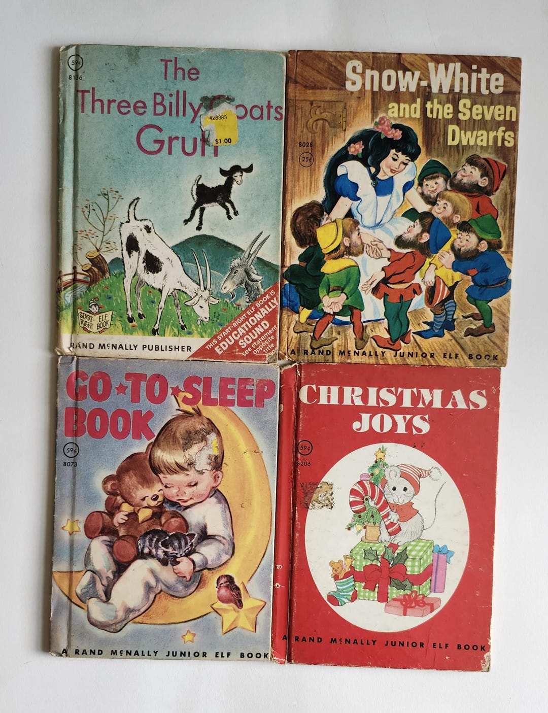 Vintage Rand Mcnally Elf Books - the Three Billy Goats Gruff, Snow ...