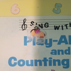 Vintage Book - Sing With Me - Play-along and Counting Songs - Etsy