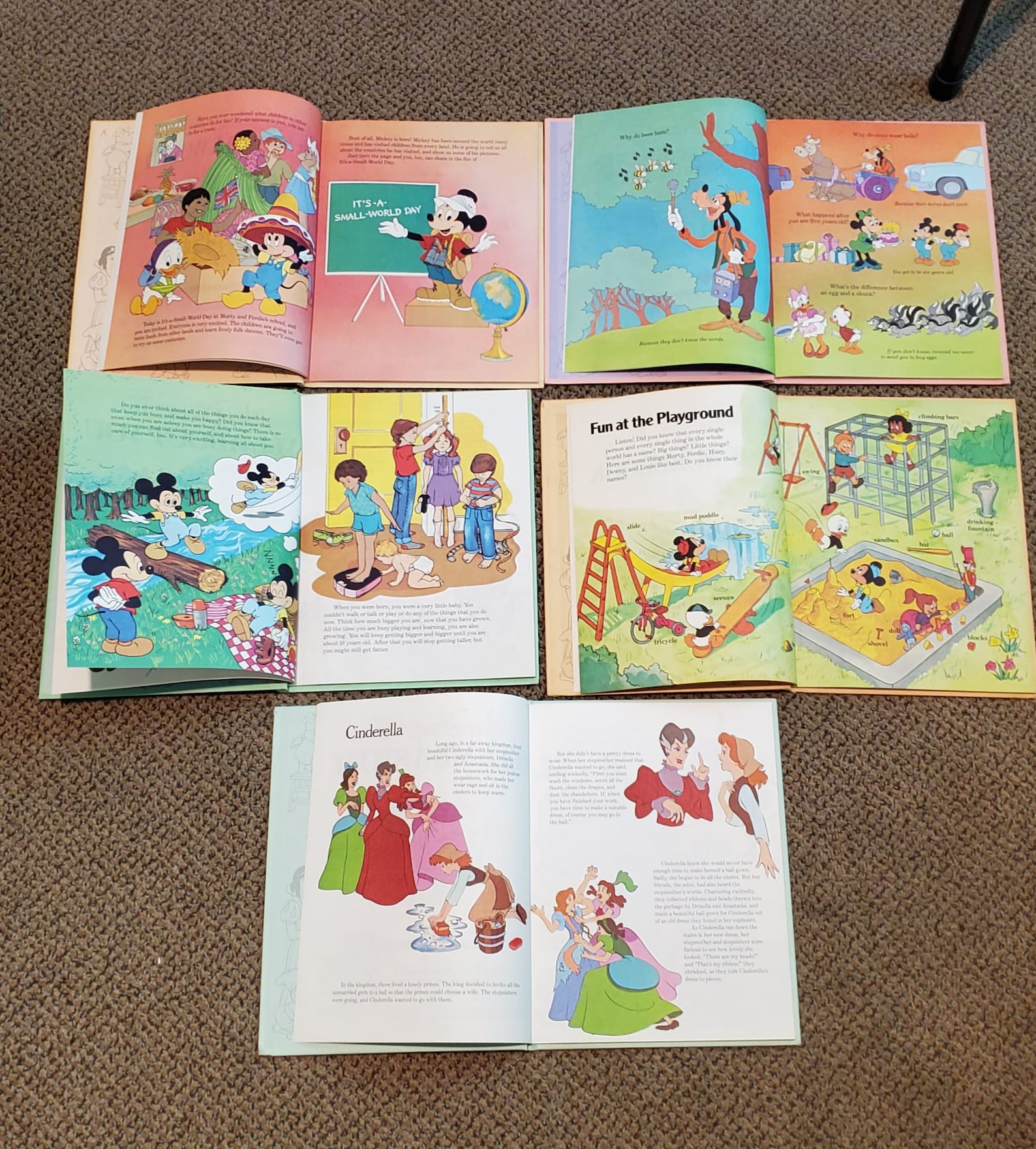 Vintage Walt Disney Fun to Learn Library Books, Bantam Books , 1983 - Etsy