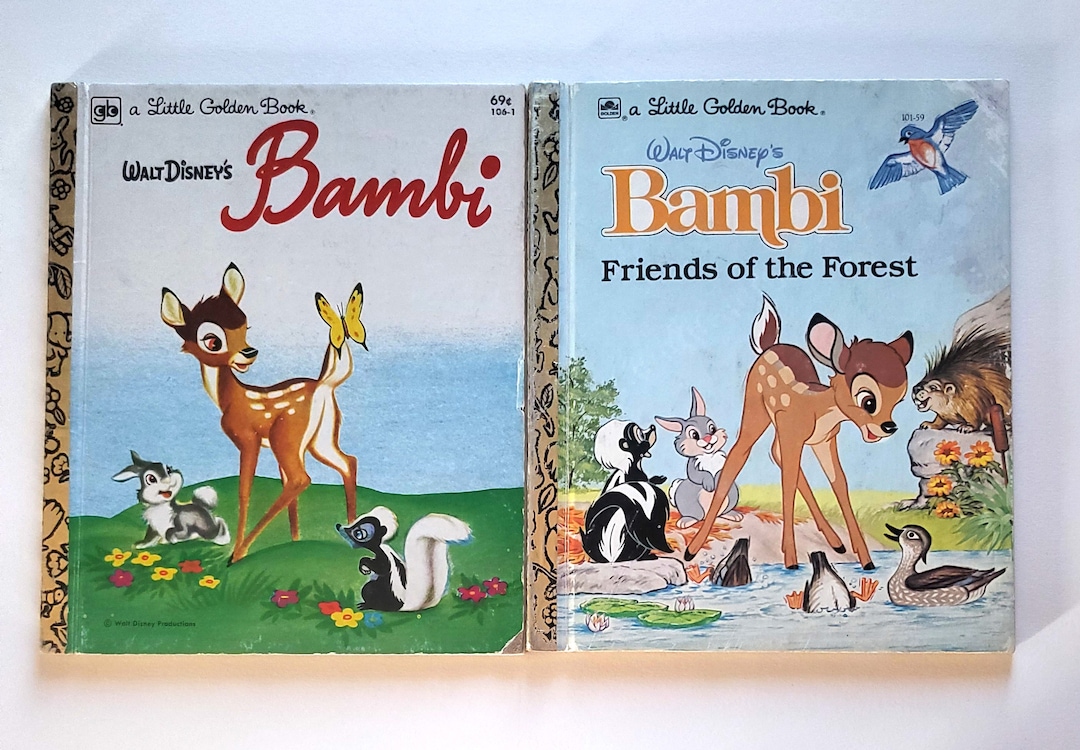 Vintage Little Golden Books - Walt Disney's Bambi and Bambi: Friends of ...