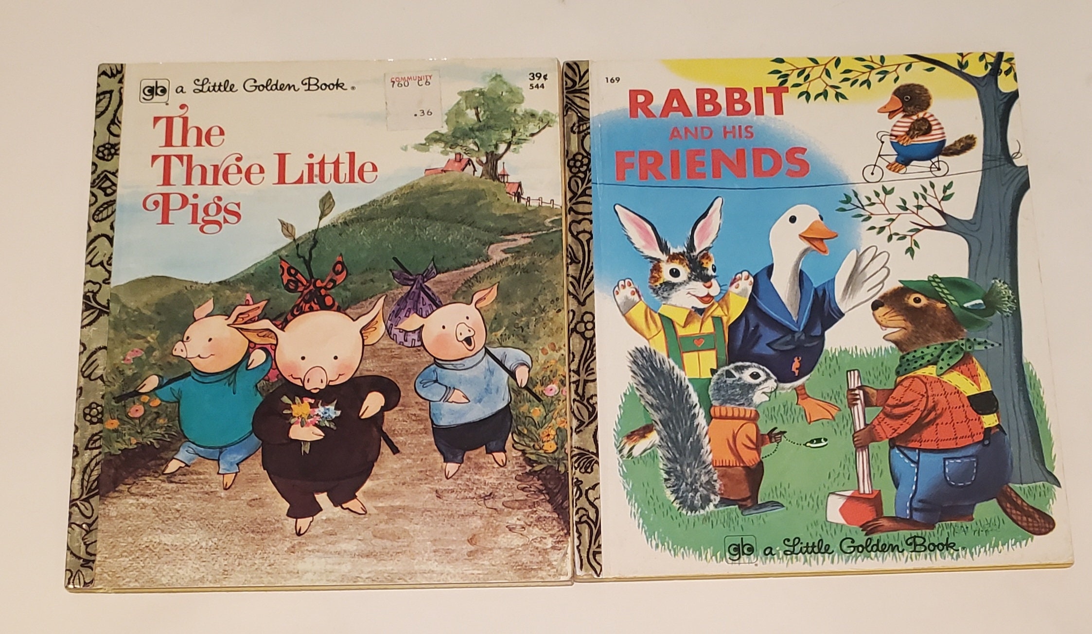 Vintage Little Golden Books the Three Little Pigs Rabbit - Etsy