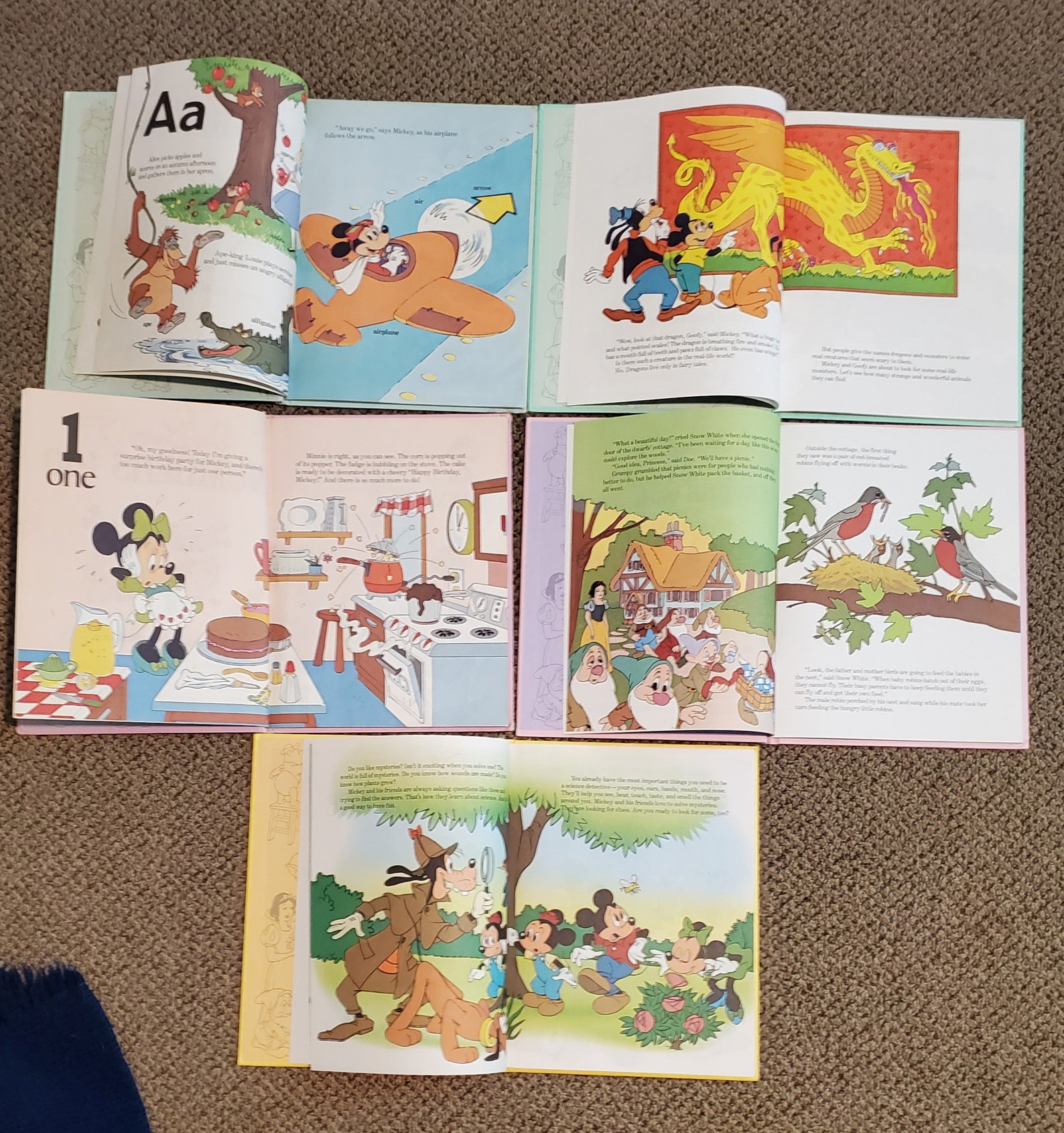 Vintage Walt Disney Fun to Learn Library Books, Bantam Books , 1983 - Etsy
