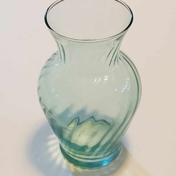 Turquoise Glass Vase - Etsy