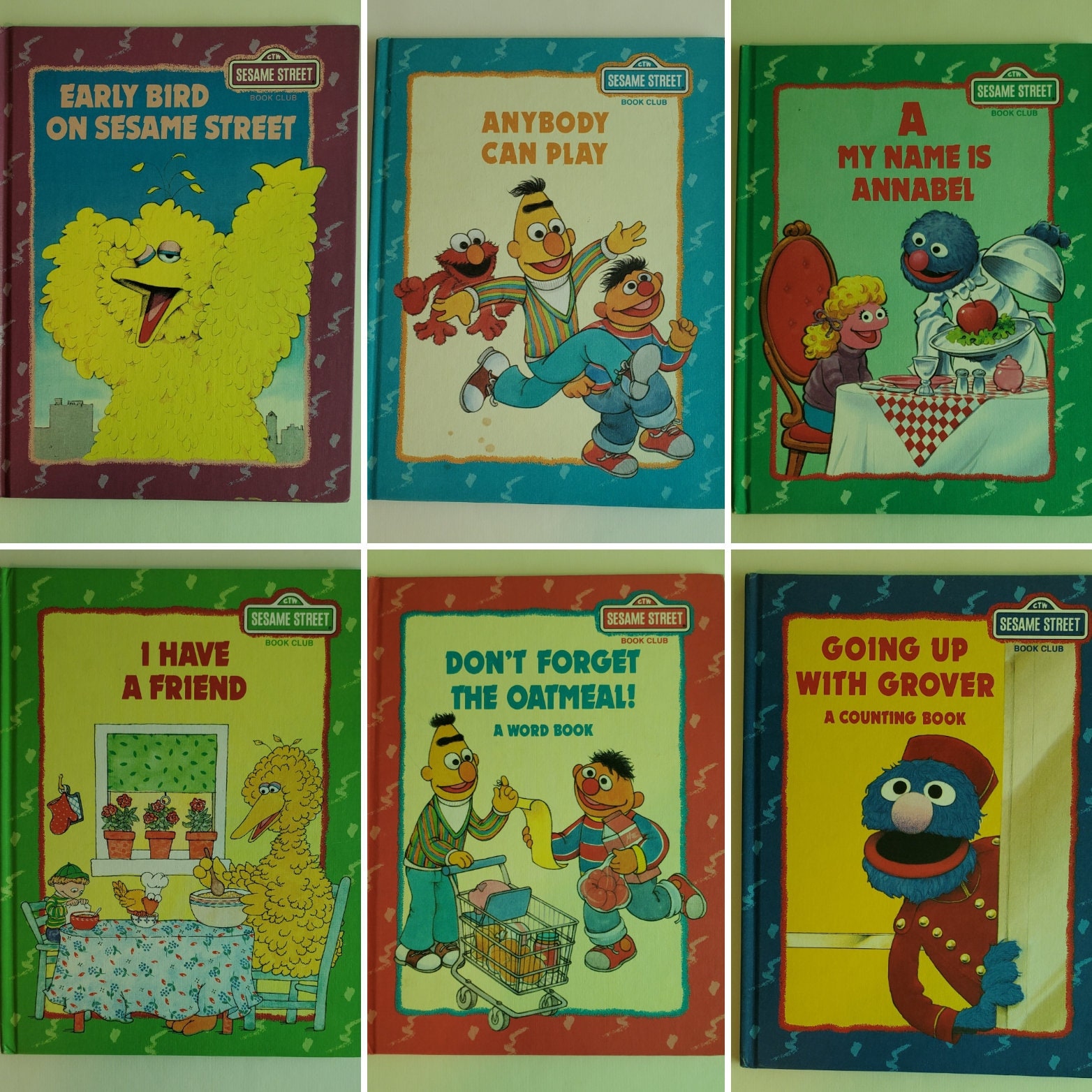 Vintage Sesame Street Book Club Libros | Etsy