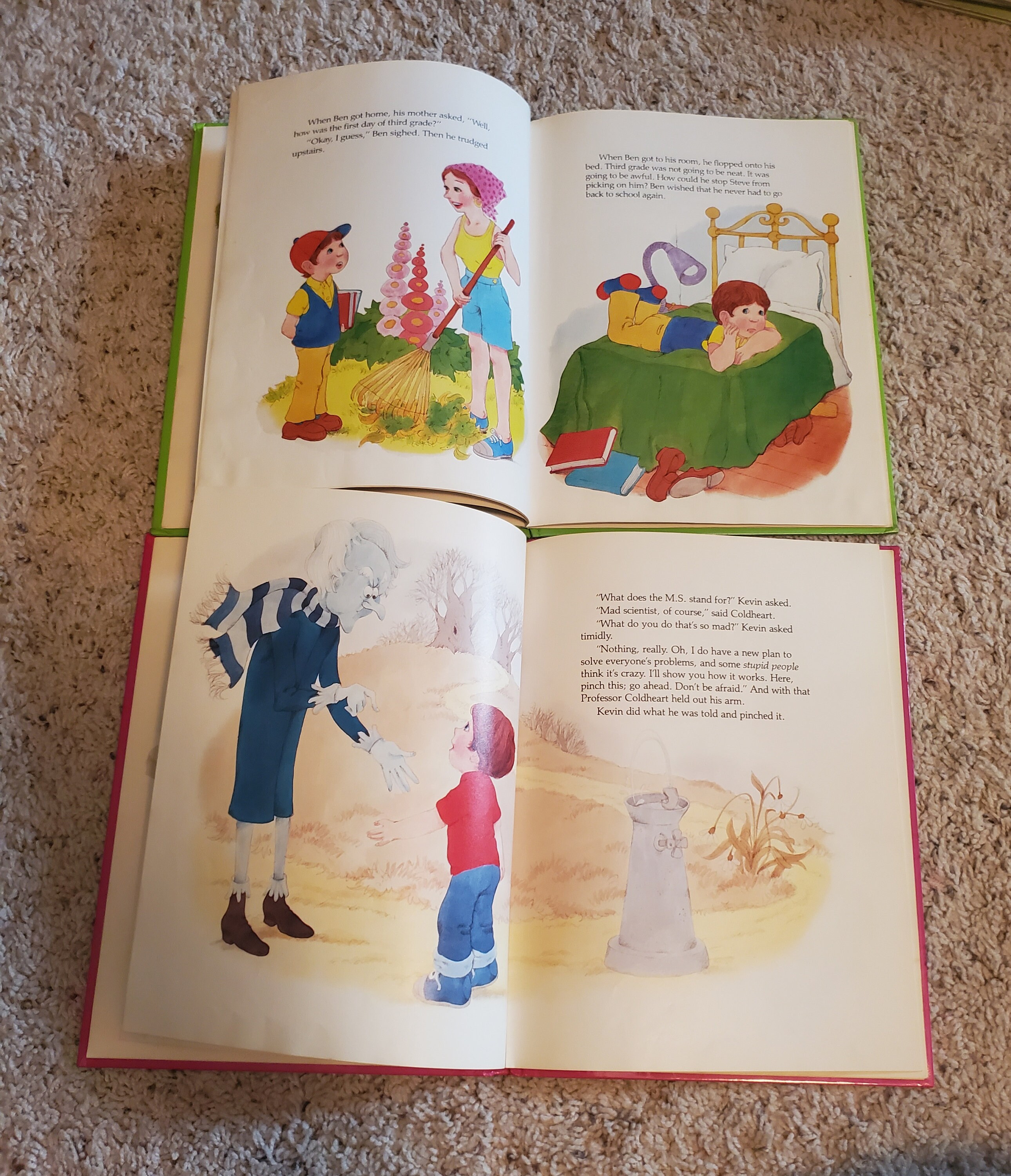 Vintage Care Bears Books - Ben's New Buddy, Caring is What Counts - Lot ...