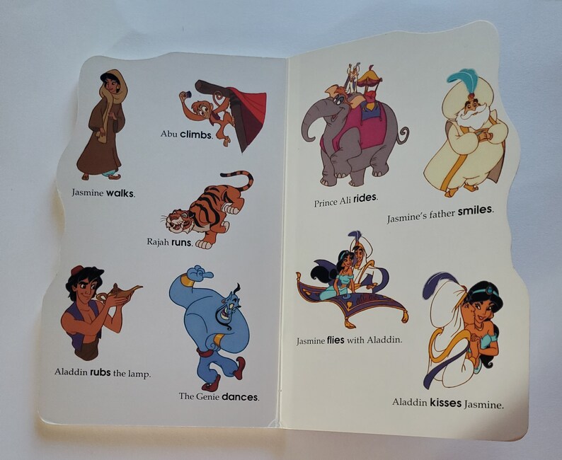 Disney's Aladdin Action Words - Etsy