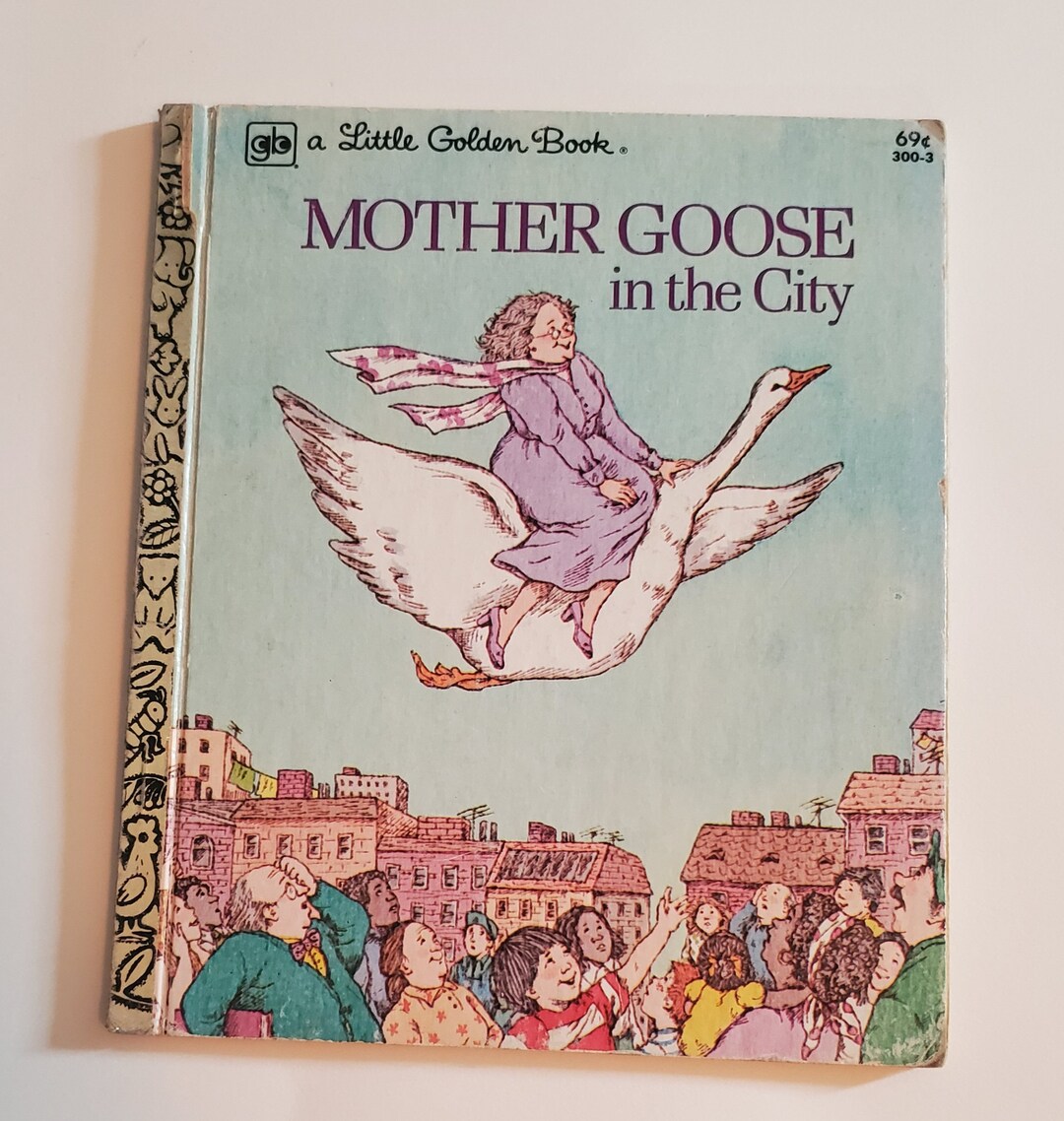 Vintage Little Golden Book Mother Goose in the City - Etsy