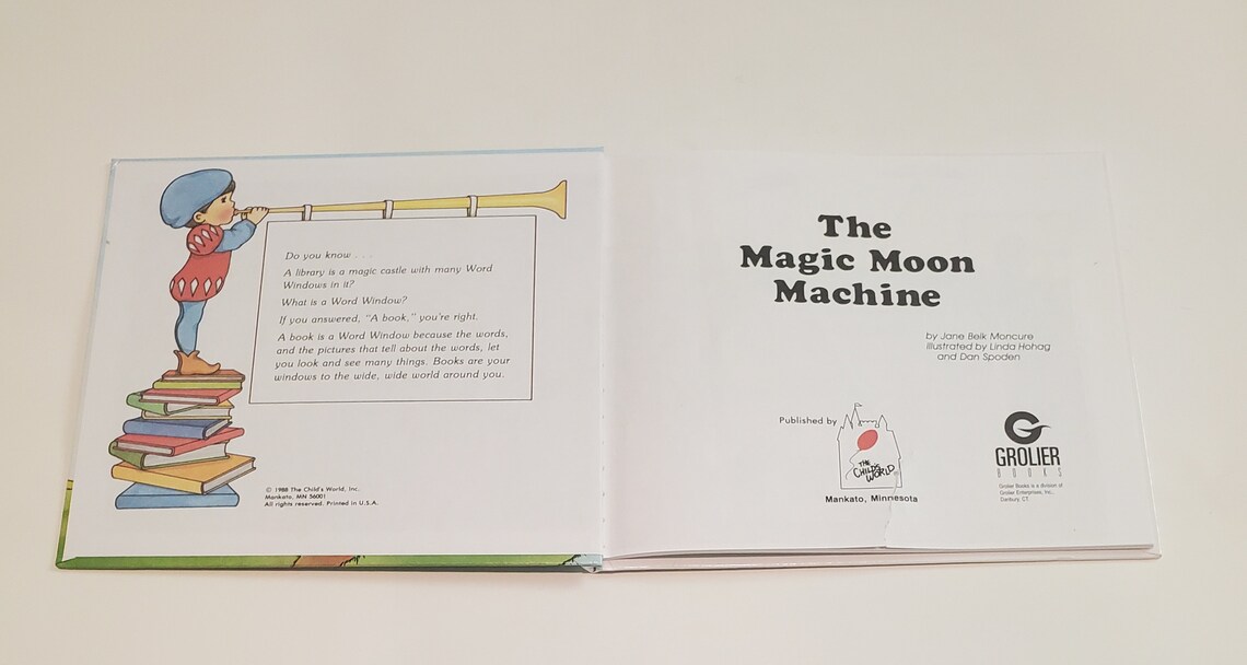 Vintage Book Magic Castle Readers the Magic Moon Machine: | Etsy