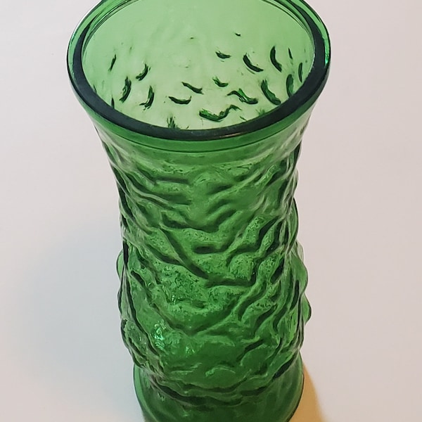 Green Glass Vase - Etsy