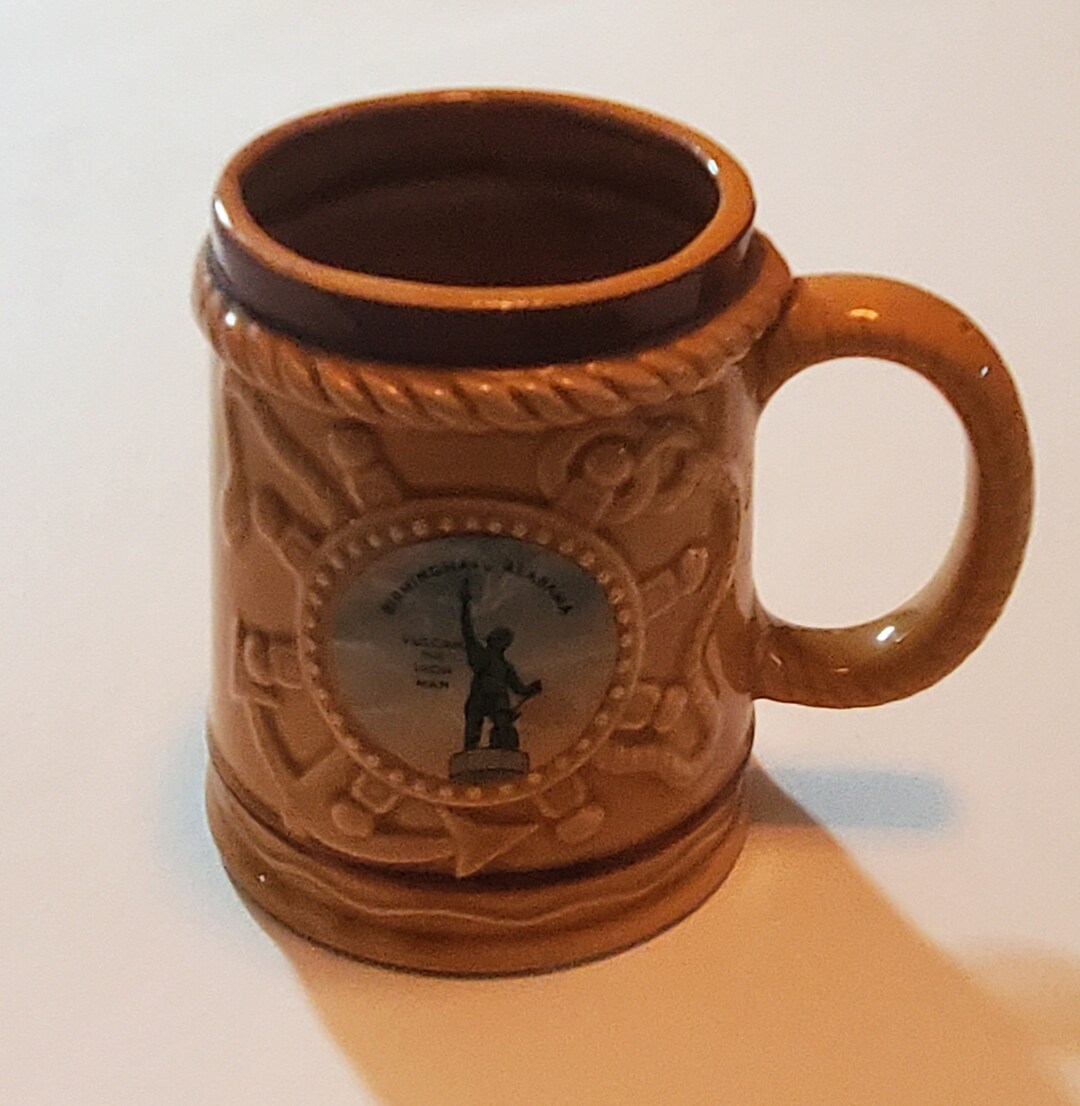 Vintage Ceramic Souvenir Mug Cup Birmingham, Alabama Vulcan the Iron ...