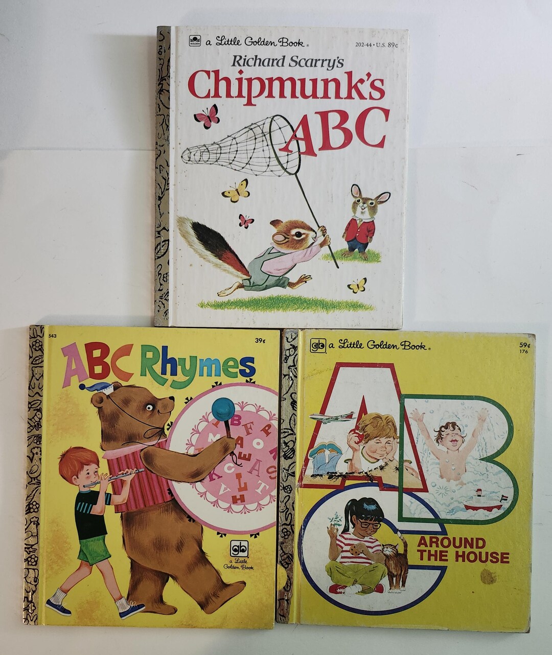 Vintage Little Golden Books - Richard Scarry's Chipmunk's ABC, ABC ...