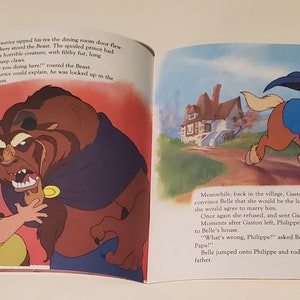 Vintage Disney Book - Beauty and the Beast - Etsy
