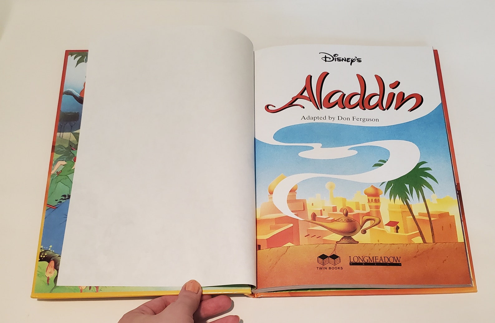 Vintage Book Disney's Aladdin - Etsy
