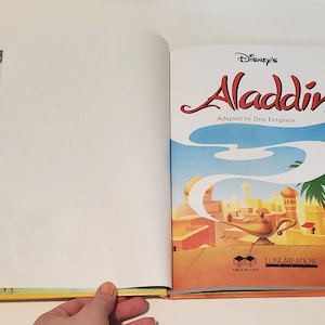 Vintage Book Disney's Aladdin - Etsy