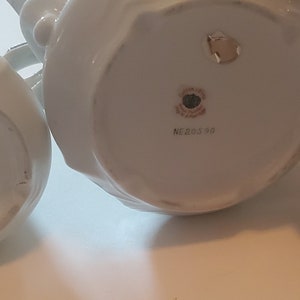 Vintage Lefton China Tea Set, White With Golden Wheat Pattern - Teapot ...