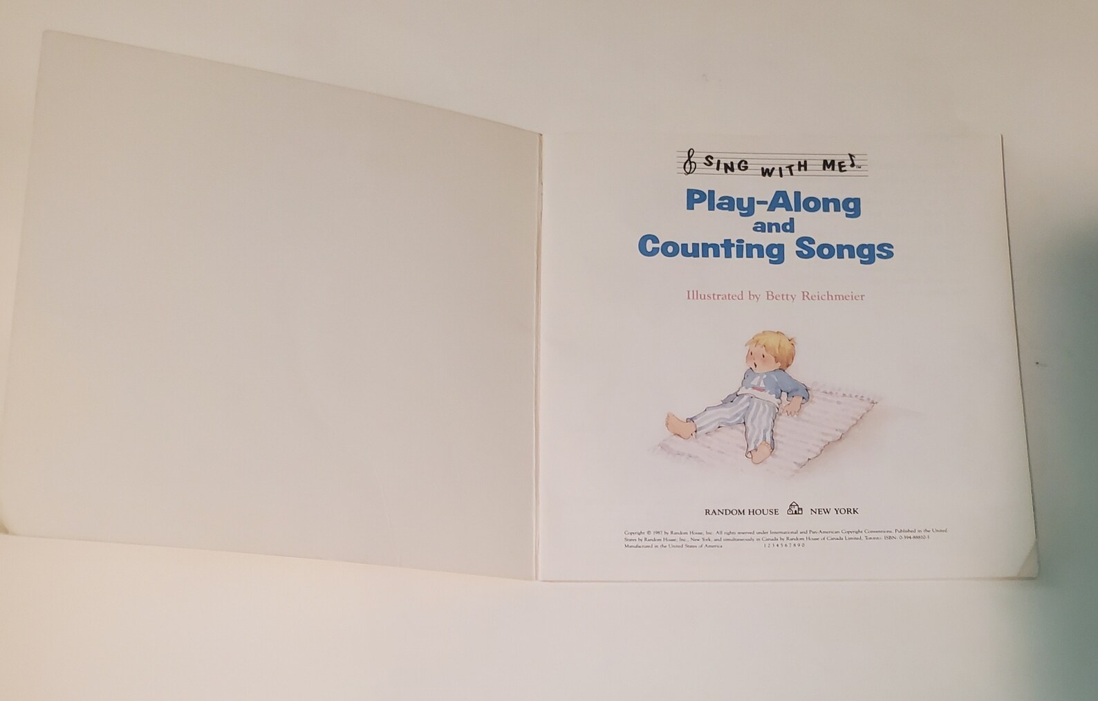 Vintage Book - Sing With Me - Play-along and Counting Songs - Etsy