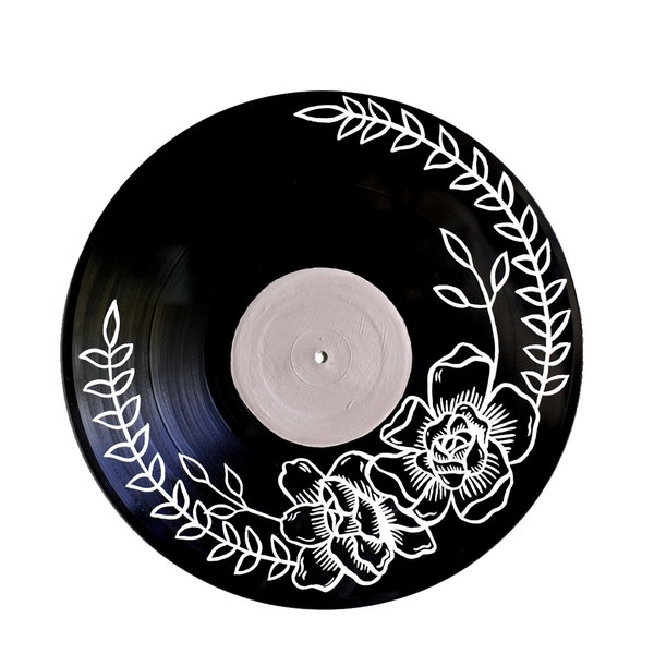 Painted Record - Etsy