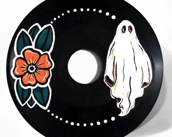 Ghost Halloween Vinyl Record - Etsy