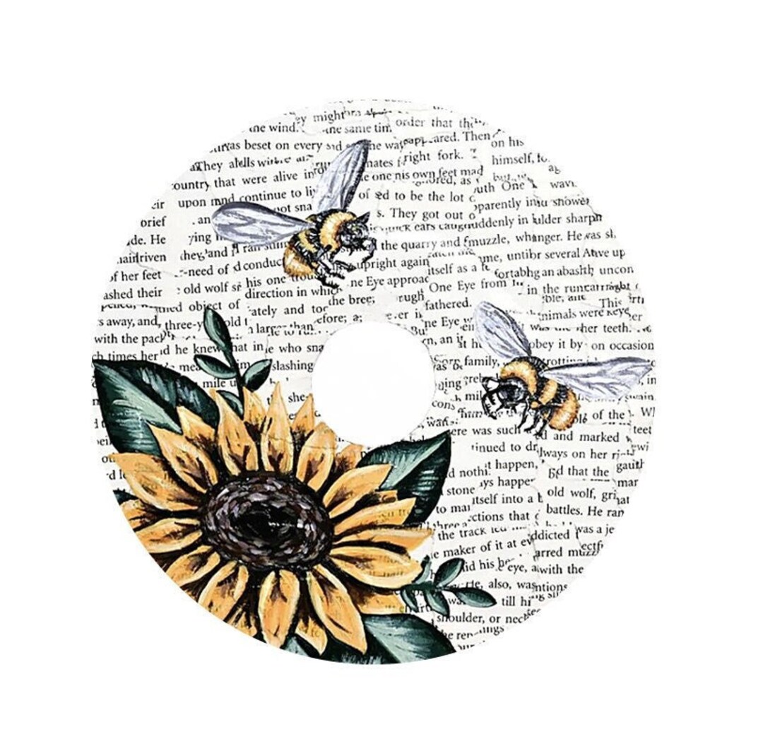 Bumble Bee Decor, Vinyl Record Decor, Painted Record, Music Lover Decor ...