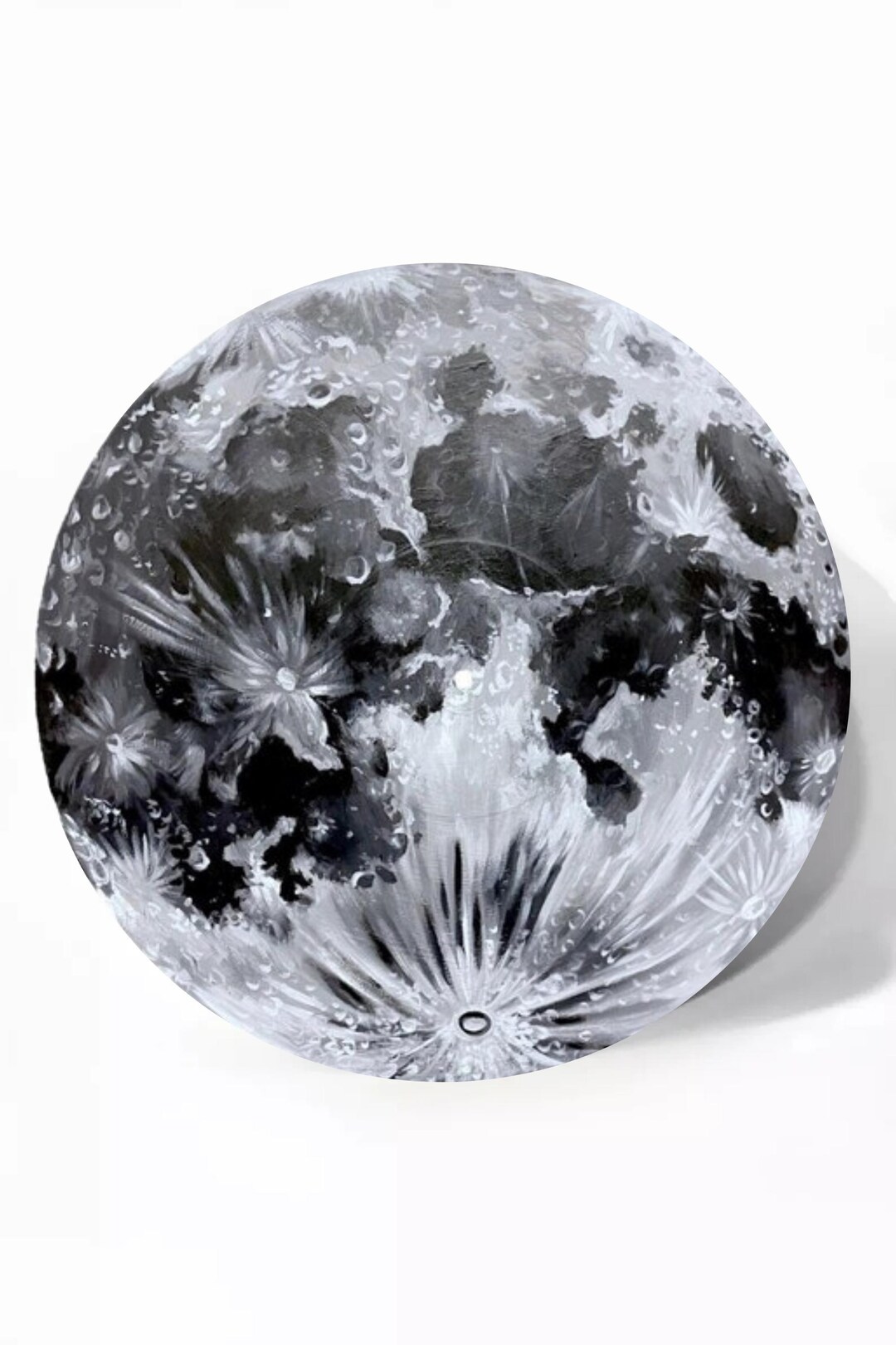 Painted Moon Decor, Vinyl Record Decor, Painted Record, Upcycled Art ...