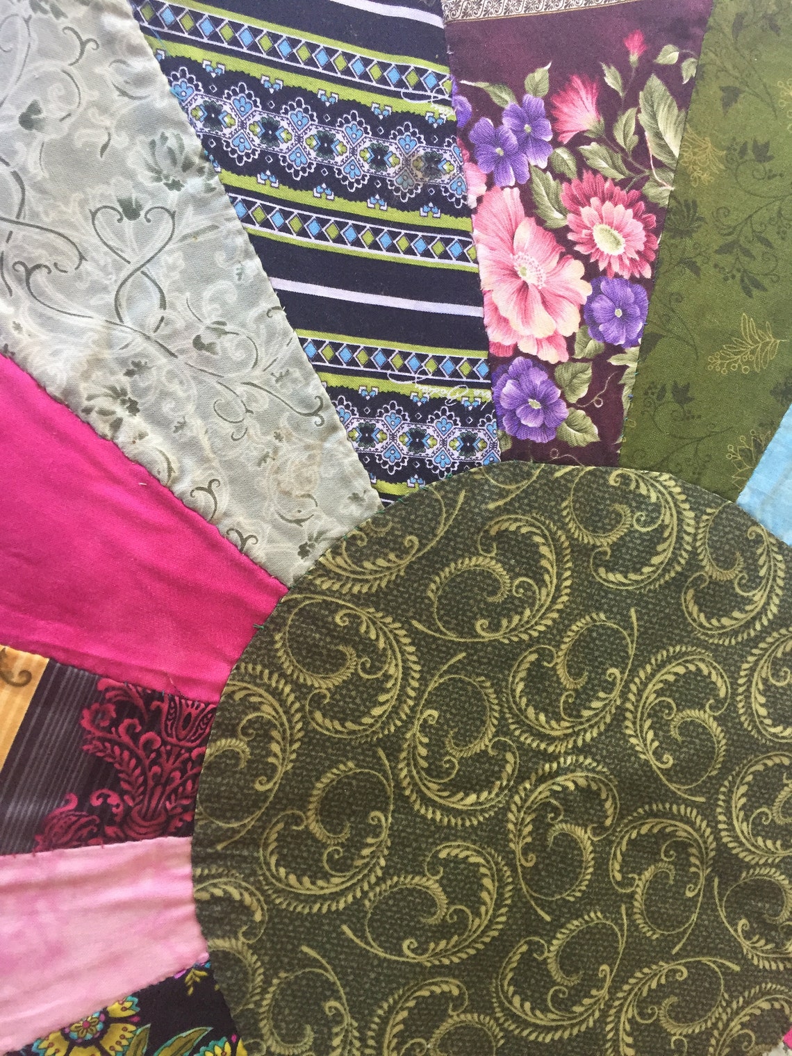 Patchwork Round Table Cloth - Etsy