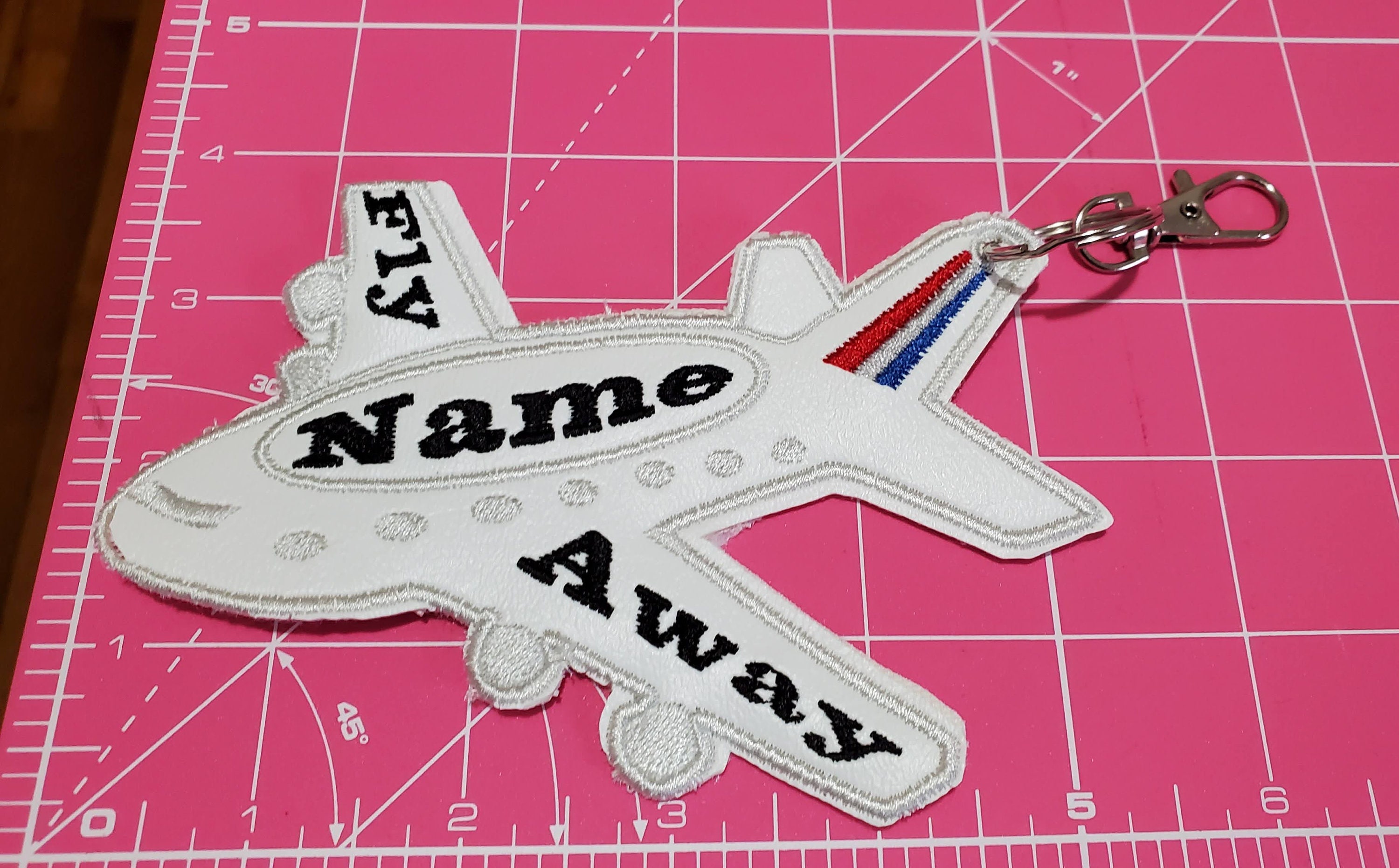 Airplane Luggage Tag (for Luggage, Keys, Backpack, Lunchbox, Beach Tote ...