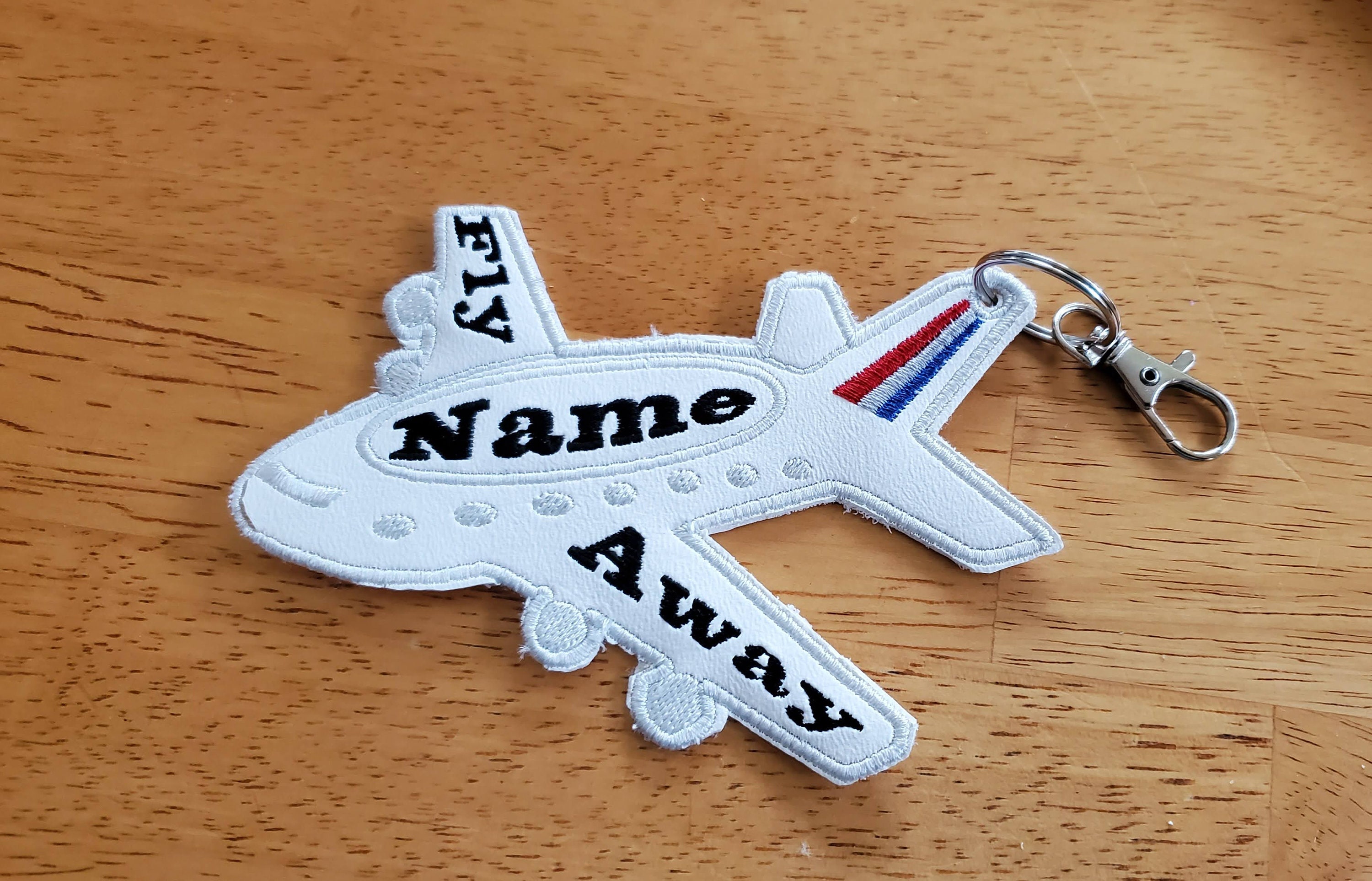 Airplane Luggage Tag (for Luggage, Keys, Backpack, Lunchbox, Beach Tote ...