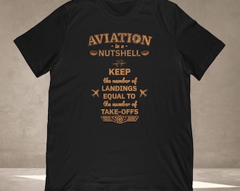 Funny Pilot Shirt Unisex T-shirt Gift for Airplane | Etsy