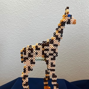 3D Giraffe Perler Bead Pattern, African Animal Perler Bead Pattern ...