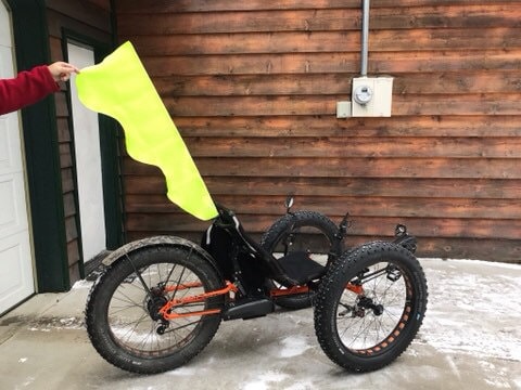 Colored Recumbent Trike Flag: High Visibility Bike Safety Flag - Etsy