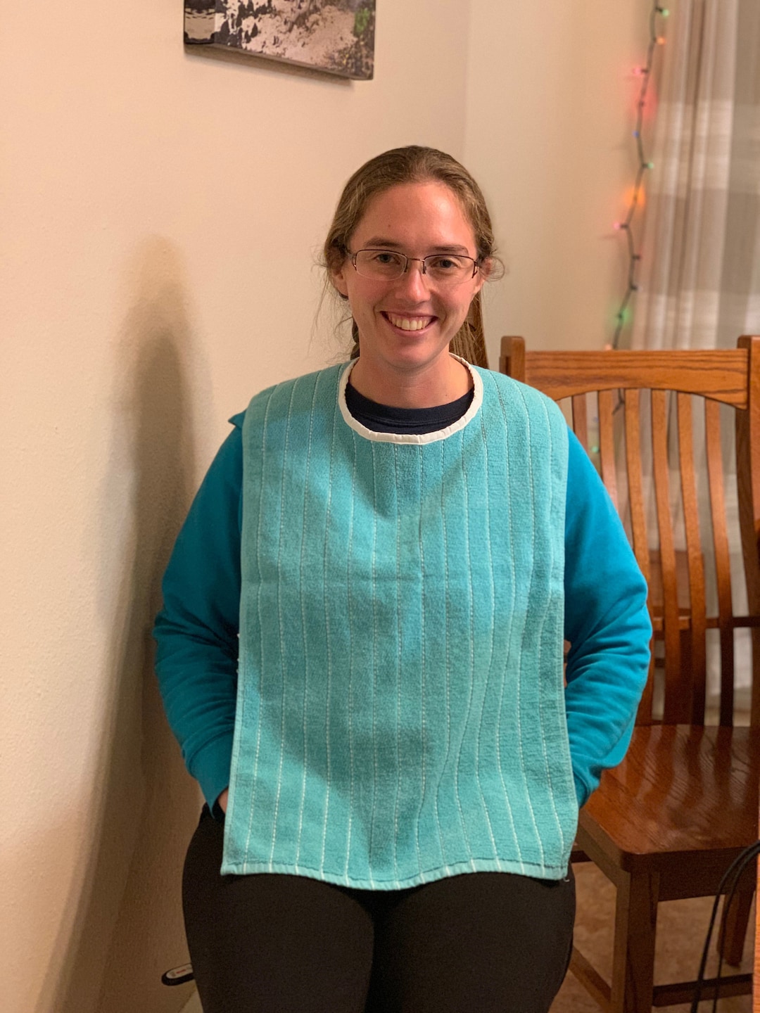 Adult Dish Towel Bib Handicap/disability Full Coverage Bib - Etsy