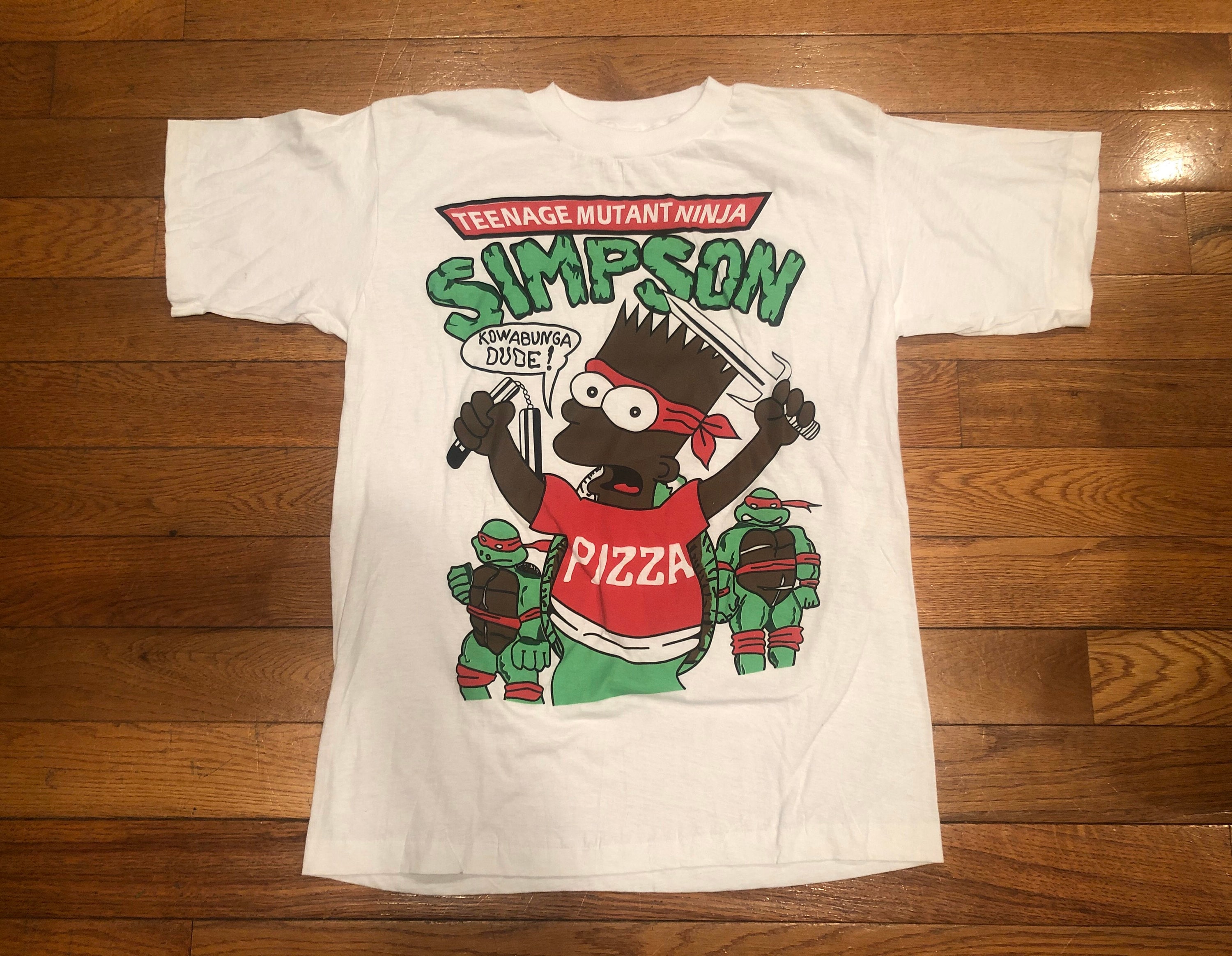 Bart Simpson Teenage Mutant Ninja Turtles Cowabunga Pizza - Etsy