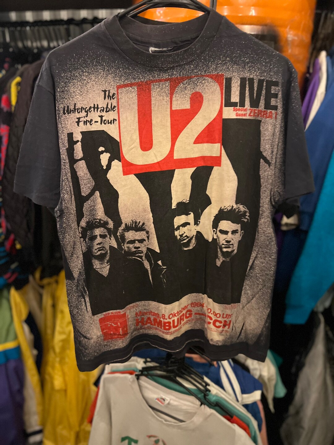 1984 U2 Unforgettable Fire Live Tour Band T Graphic Tee Shirt - Etsy