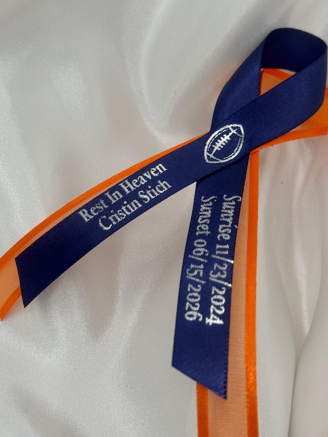 Custom Memorial Ribbons Personalized Memorial Ribbons With Safety Pins ...