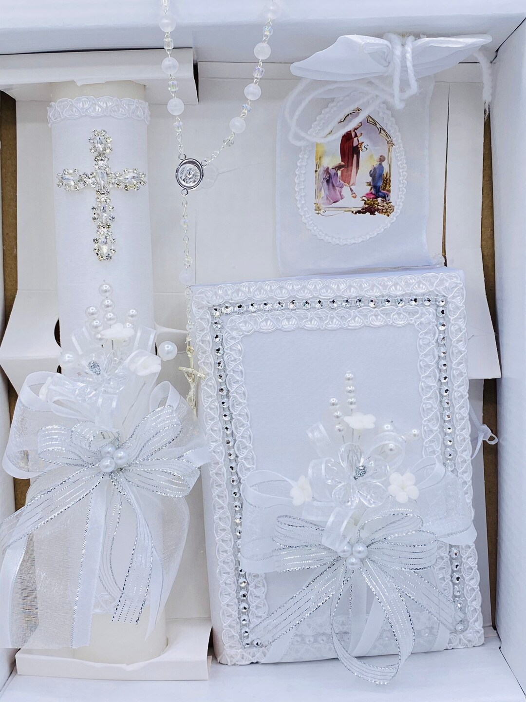 Boys Girl Sets De Velas Para Primera Comunión First Communion Candle