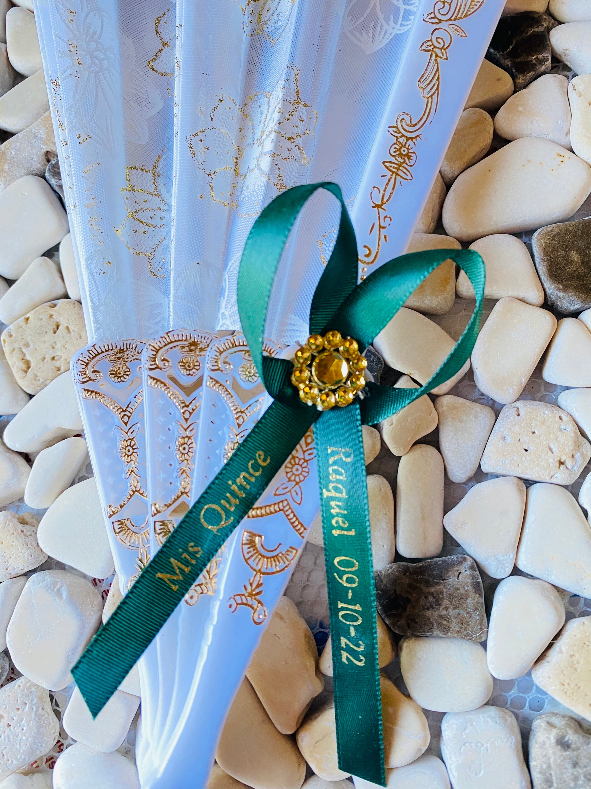 12pcs Hand Fans Quinceanera Favors Personalized Ribbons - Etsy