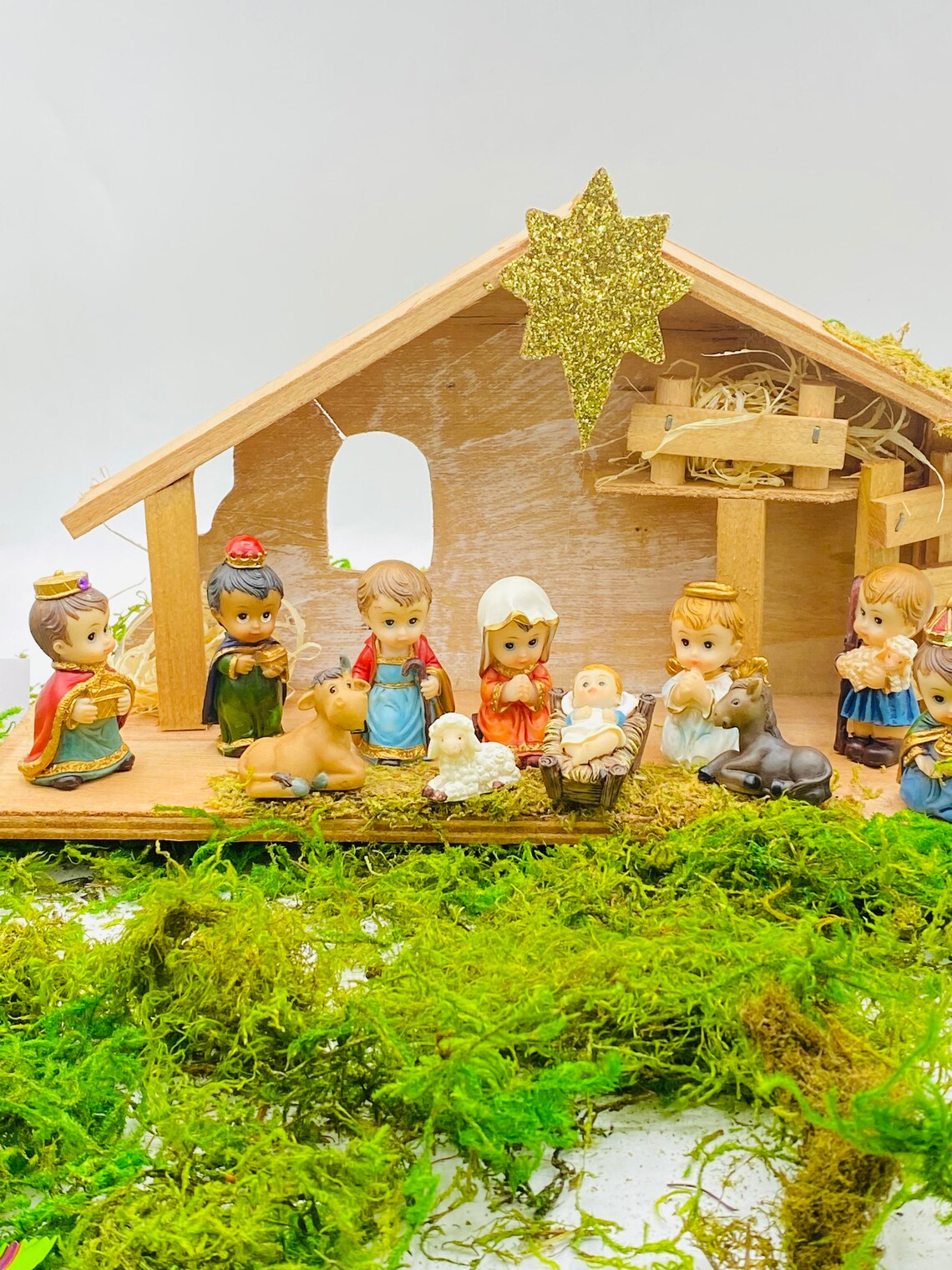 12pcs Christmas Nativity Scene Set Figures Resin Figurines | Etsy