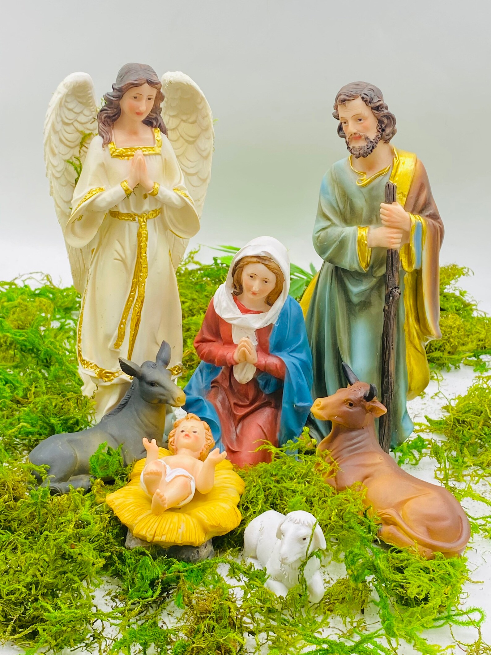 8christmas Nativity Scene Set Figures Polyresin Figurines | Etsy