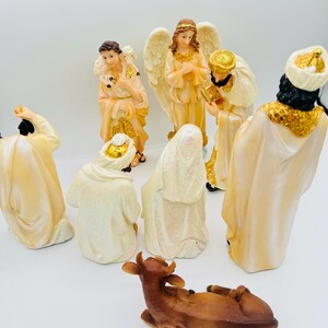 Christmas Nativity Scene Set: 11 Pieces Christmas Figurines, Nacimiento ...