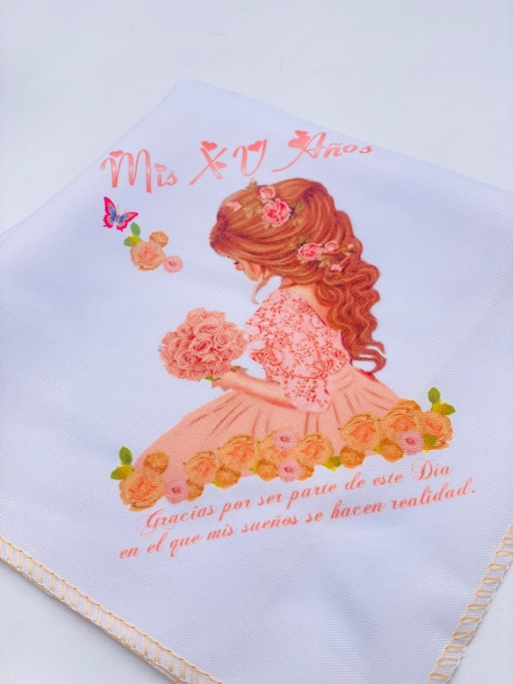 12pcs Quinceanera party Favors napkins Recuerdos Para Quinceanera ...