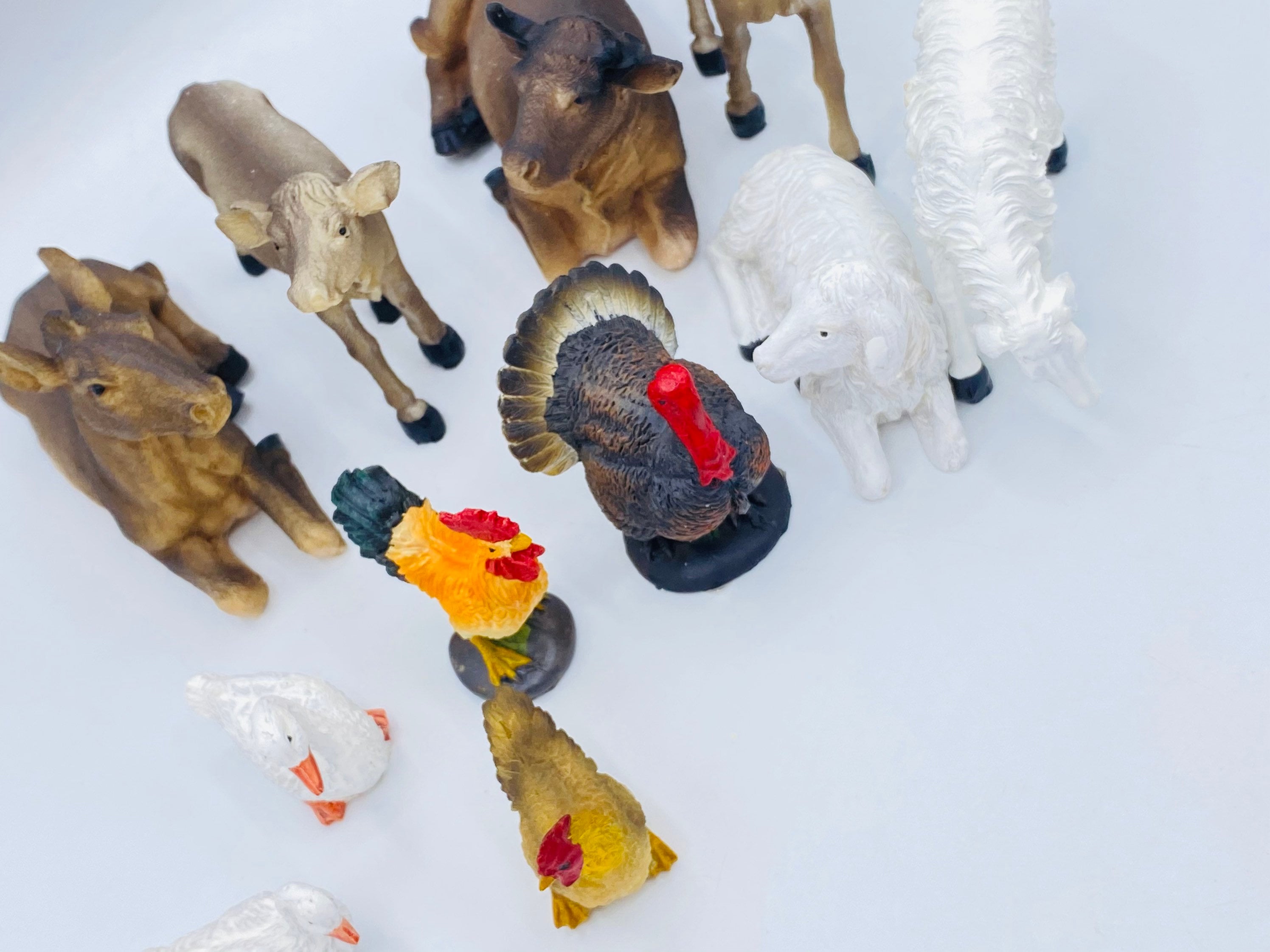 Animal Figurines Nativity Scene Set/11 Animales Para Pesebre Nacimiento ...