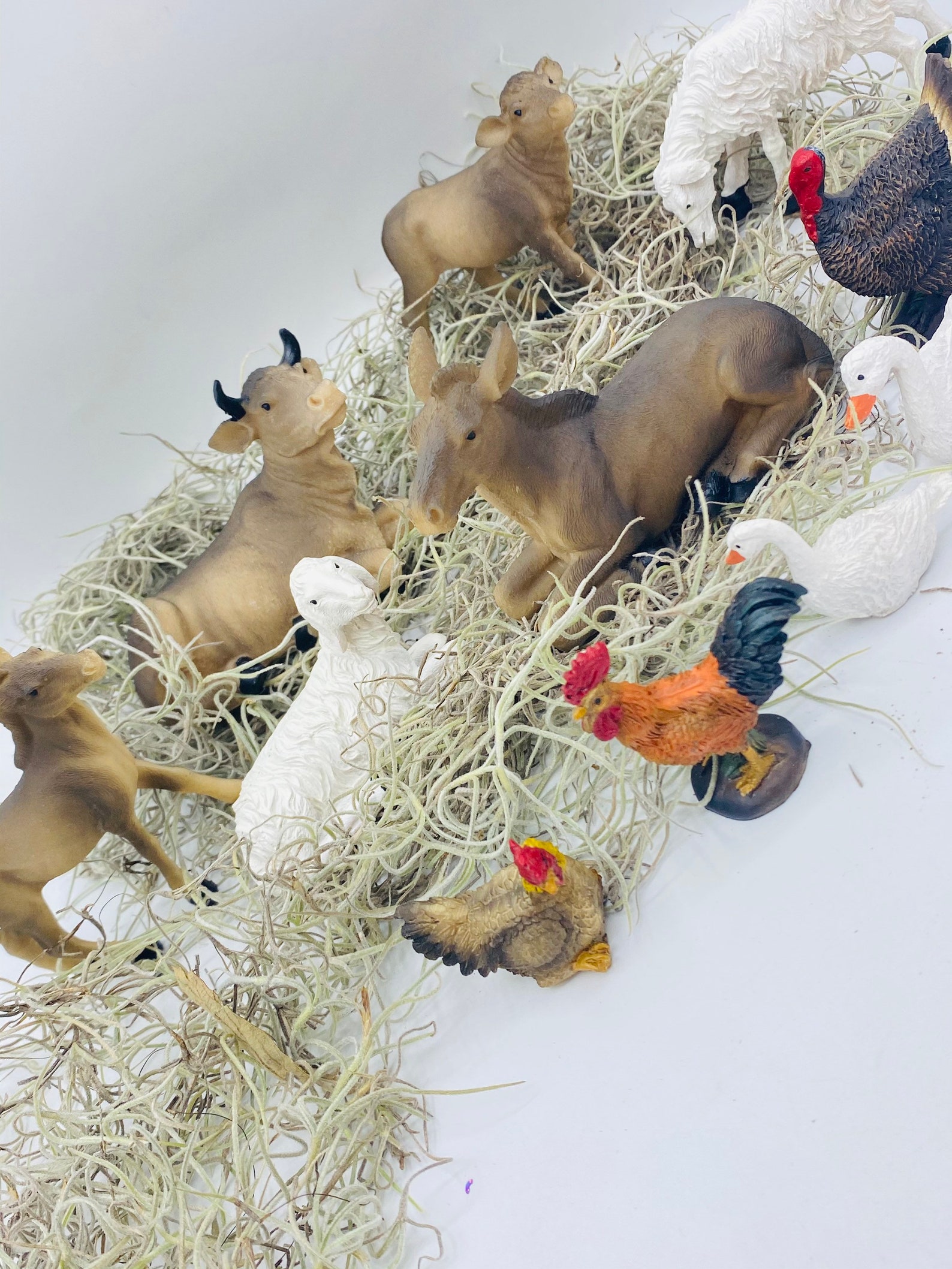 Animal Figurines Nativity Scene Set/11 Animales Para Pesebre Nacimiento ...